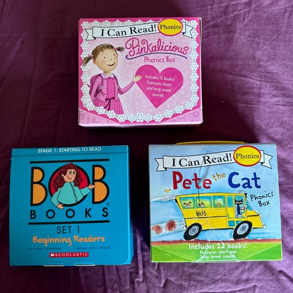 Other | Bundle Of 3 Beginning Reader Sets Pinkalicious Bob Pete The Cat 36 Books | Poshmark